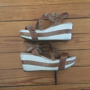 Antelope | Shoes | Antelope Wedges Brown Wedges Sandals | Poshmark